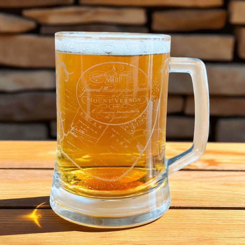 Mount Vernon Five Farms Map Beer Tankard — The Shops at Mount Vernon