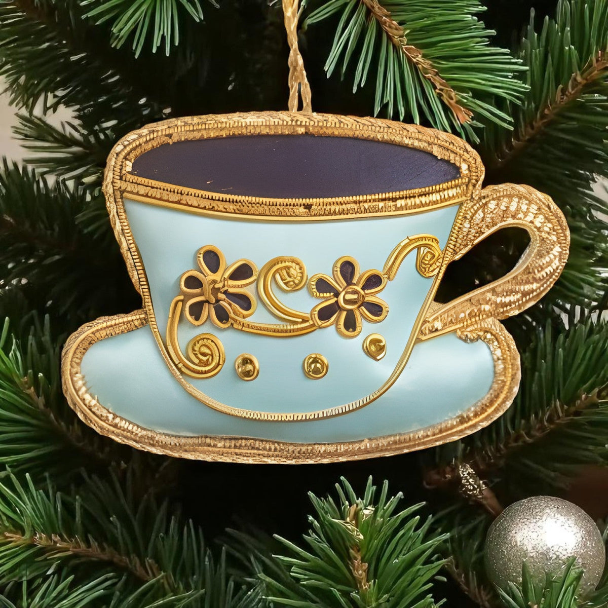 Tea Party Teacup Ornament St Nicolas The Shops at Mount Vernon